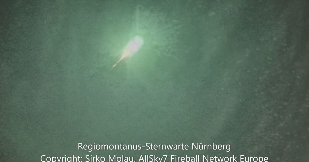 Großer Meteoroid zieht über Deutschland – spektakuläre Bilder | Kölner ...