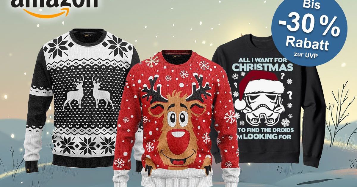 Weihnachtsfreude bei Amazon: Bis 30% auf Christmas Sweater | Kölner ...