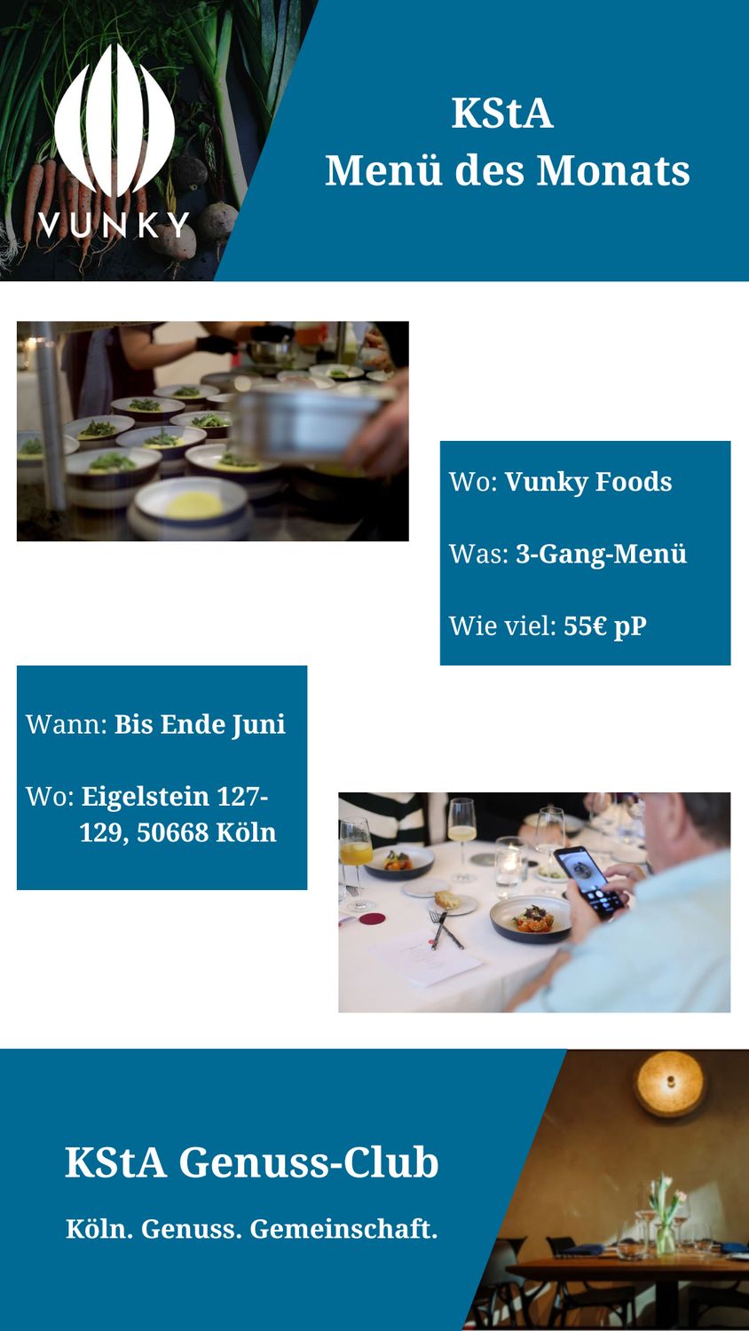 Jetzt buchen! Veganes Fine Dining als erstes KStA Menü des Monats ...