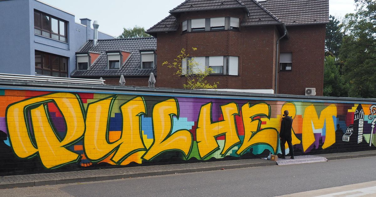 Graffiti in Pulheim: Nikolas Gladbach sprayt neue Hingucker | Kölner ...